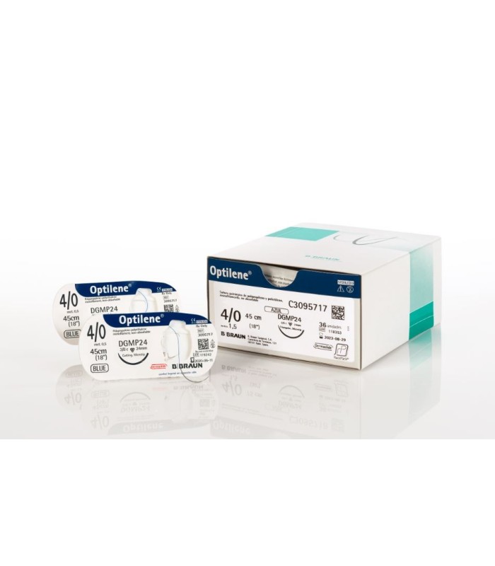 Optilene - fir sutura neresorbabil, monofilament, 4/0, 45cm, DS19